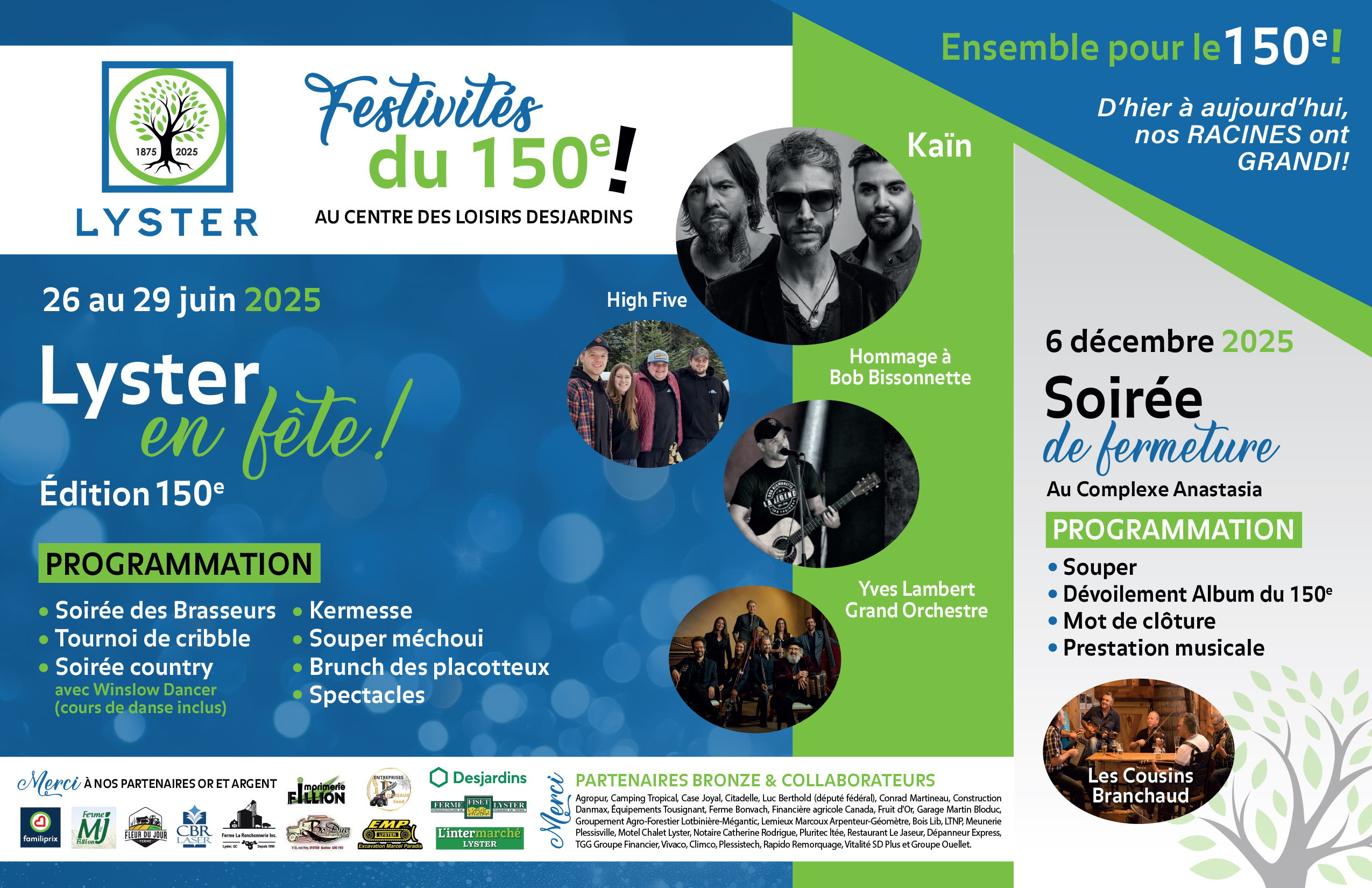 Réservez vos dates!! Festivités du 150e de Lyster - Municipalité de Lyster