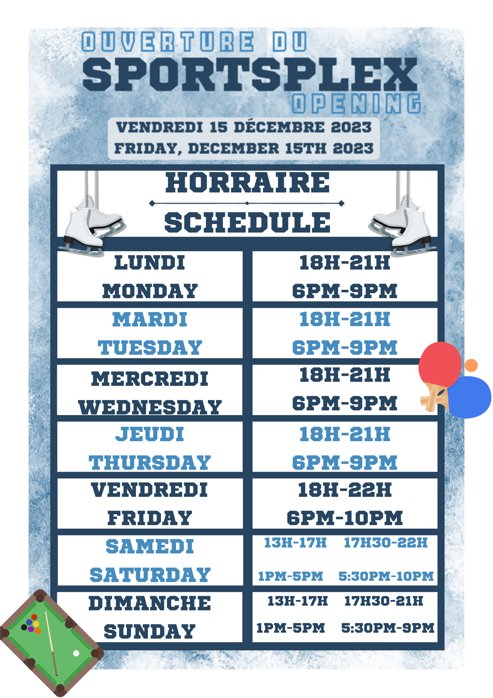 Ouverture du Sportsplex! - Canton de Moonbeam