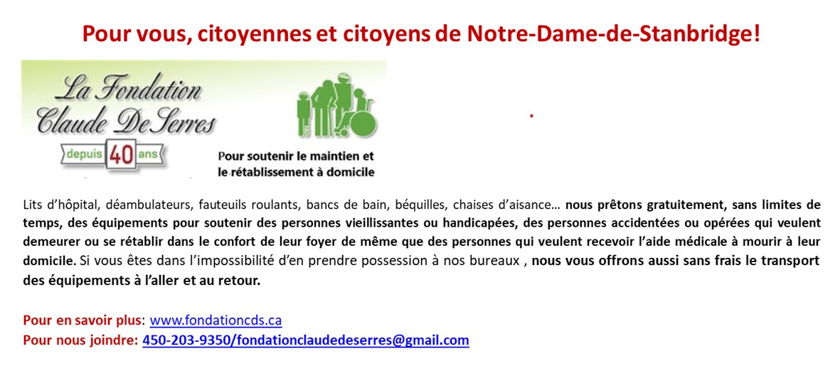 Accueil - Municipalité de Notre-Dame-de-Stanbridge