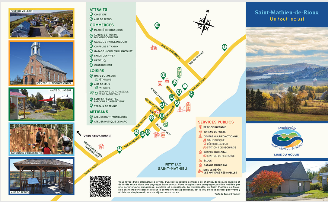 Nouveau dépliant touristique pour Saint-Mathieu-de-Rioux ...
