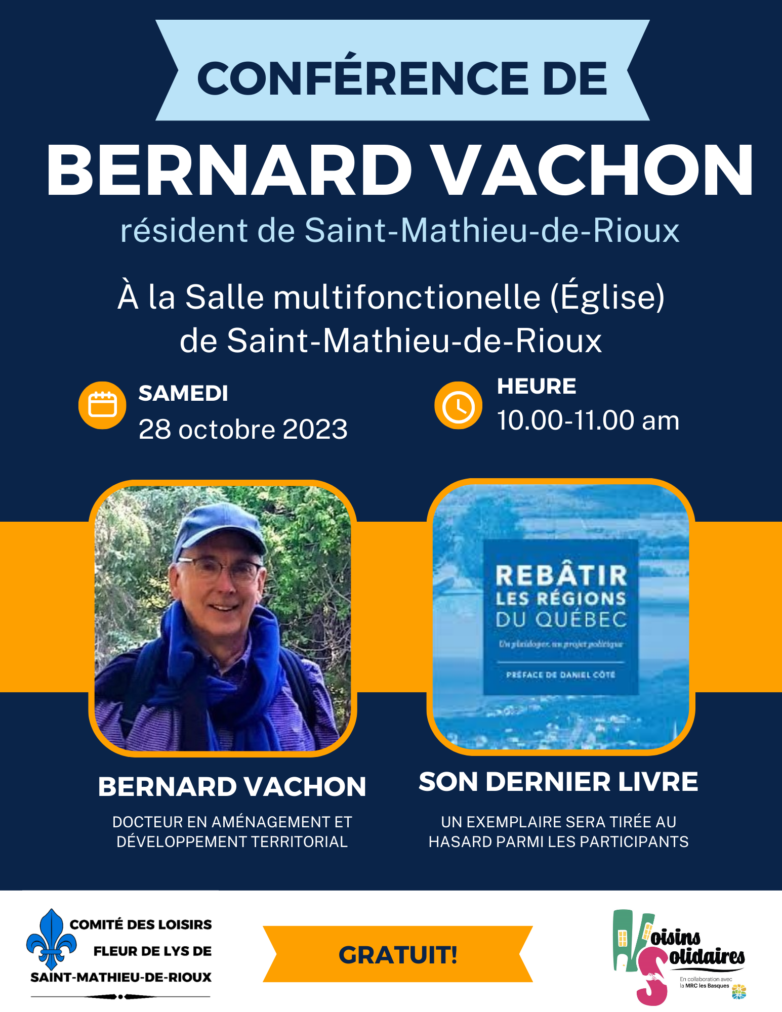 Conférence - Municipalité de Saint-Mathieu-de-Rioux